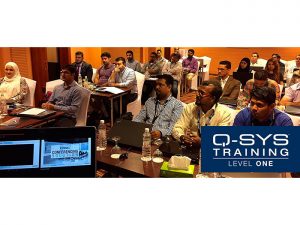 QSC and Vivid AV Media Host Q-SYS Level One Training in Kuwait - MONDO-DR